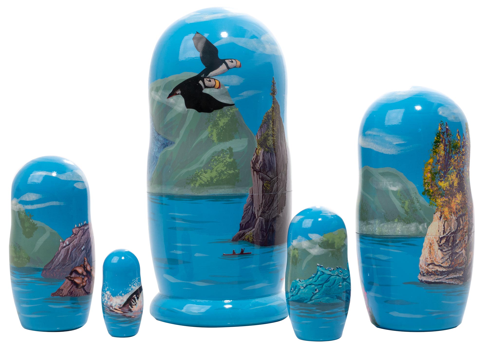 Sea Life Matryoshka Nesting Doll | Museum Of The Aleutians Gift Shop